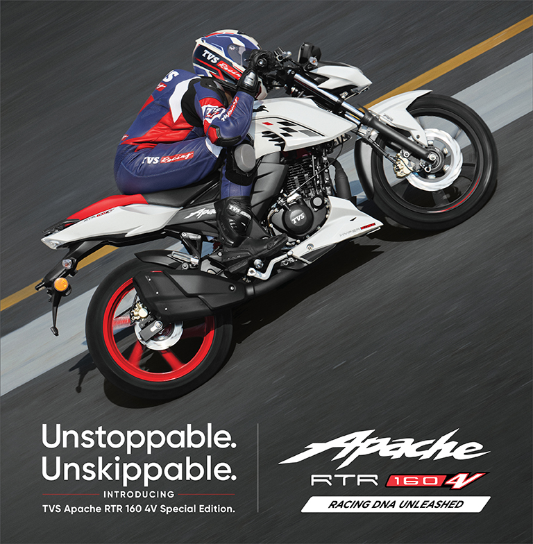 Book TVS Apache RTR Test Ride Online