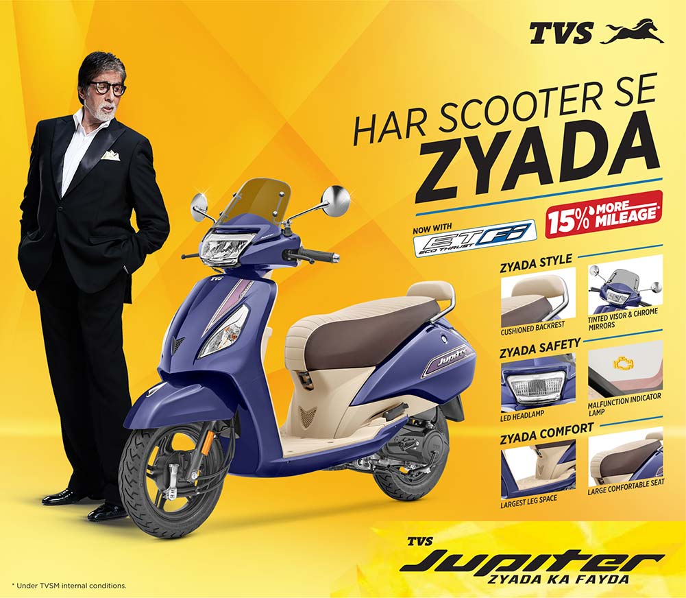 TVS Jupiter Price - For Jupiter BS6, ZX BS6 & Classic BS6 Models